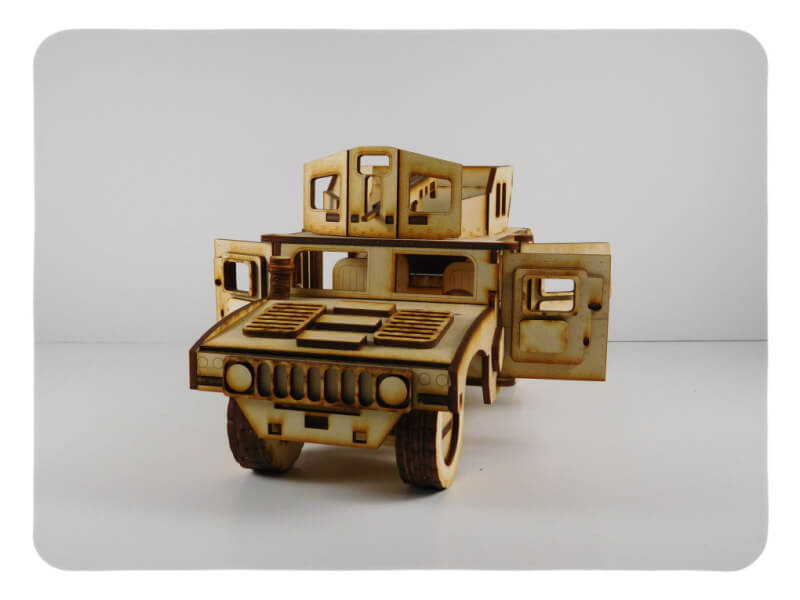 Up Armored Humvee ~ Wood Models by LazerModels